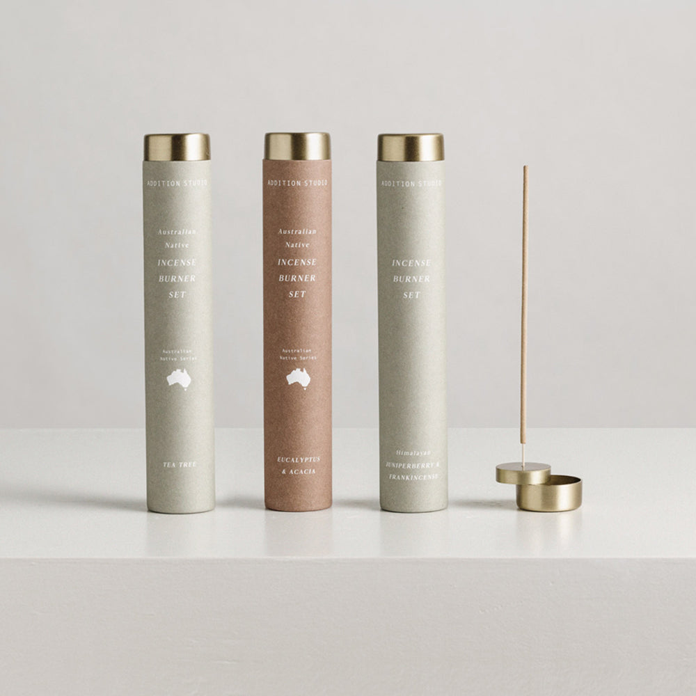 Addition Studio | Australian Native Incense Burner Set | Eucalyptus ...
